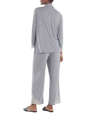 Natori Luxe Shangri La 2-piece Notch Pajama Set