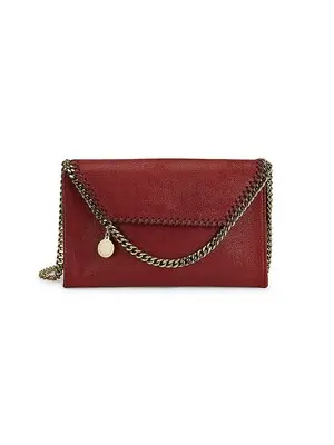 Stella McCartney Women's Mini Chain Crossbody Bag - Black - Dark Cherry