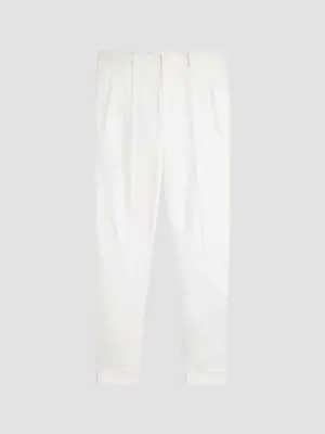 Ralph Lauren Purple Label Gregory Wool Trousers Cream