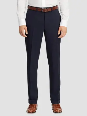 Ralph Lauren Purple Label Gregory Wool Trousers - Navy