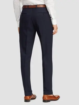 Ralph Lauren Purple Label Gregory Wool Trousers - Navy