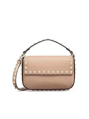 Valentino Garavani Women's Rockstud Leather Crossbody Bag - Nero - Nero - Poudre