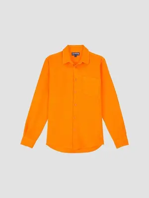Vilebrequin Long-sleeve Linen Shirt - Apricot