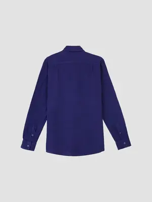 Vilebrequin Long-sleeve Linen Shirt - Midnight
