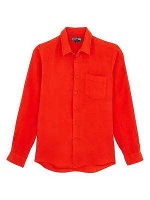 Vilebrequin Long-sleeve Linen Shirt Nefle