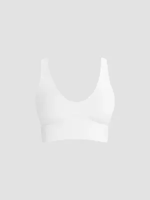 Commando Butter Comfy Longline Bralette White