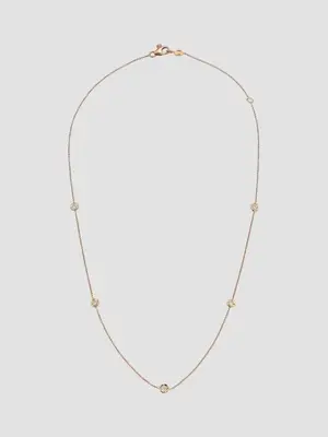 Roberto Coin Diamond The Inch 18k & Diamond 5-station Necklace/18 - Gold