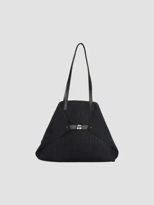 Akris Ai Neoprene Tote - Black