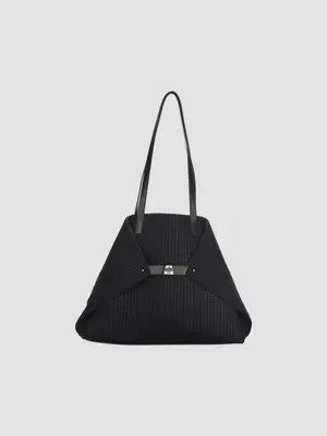 Akris Ai Neoprene Tote - Black