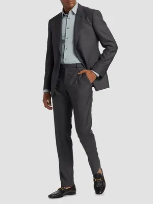 Giorgio Armani Wool Trousers - Stone