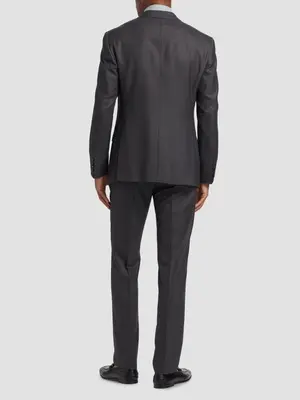 Giorgio Armani Wool Trousers - Stone
