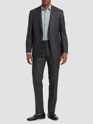 Giorgio Armani Wool Trousers - Stone