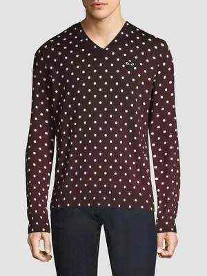 Play Comme Des Garcon Polka Dot Wool Sweater