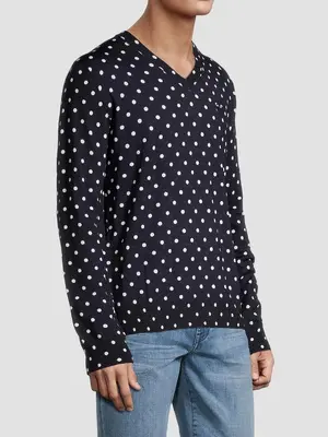 Play Comme Des Garcon Polka Dot Wool Sweater