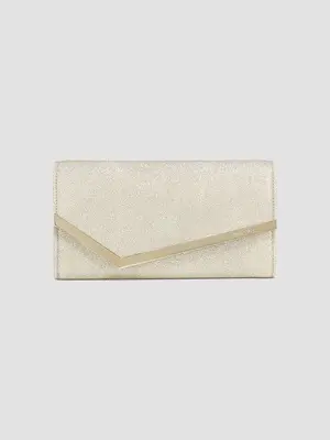 JIMMY CHOO Emmie Clutch - Platinum