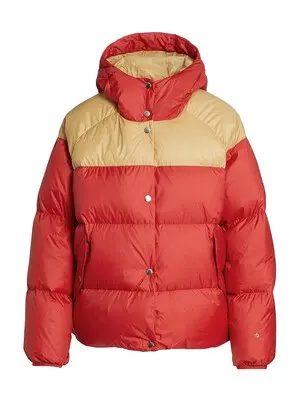 Rag & Bone Joelle Down Puffer Jacket - Bright Red