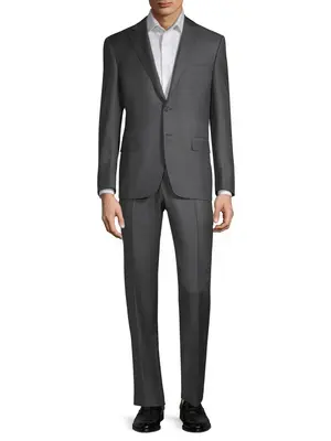 Canali Regular Fit Solid Two-piece Suit