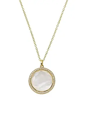 Ippolita Lollipop 18k Doublet & Diamond Medium Pendant Necklace - Gold