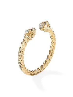 David Yurman Renaissance Open Ring In 18k Gold With Gemstones One-color