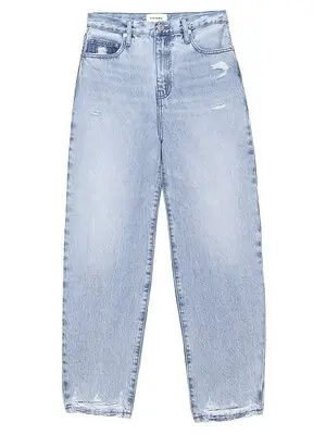 FRAME Ultra High-rise Barrel-leg Jeans