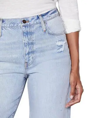 FRAME Ultra High-rise Barrel-leg Jeans