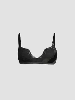 Dolce & Gabbana Silk & Lace Soft Cup Bra