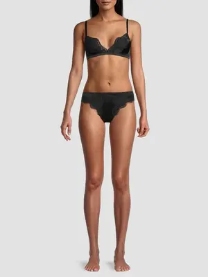 Dolce & Gabbana Silk & Lace Soft Cup Bra
