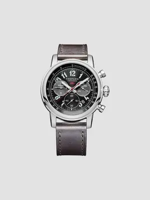 Chopard Mille Miglia 2016 Race Edition Stainless Steel & Leather-strap Chronograph Watch - Grey