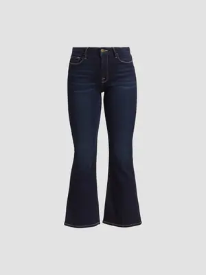 FRAME Le Crop Mid-rise Stretch Boot-cut Jeans