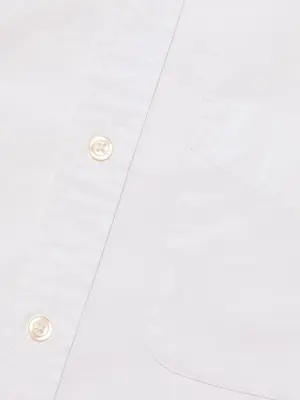 R13 Drop Neck Oxford Shirt - White