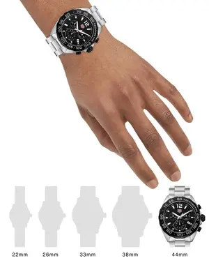 Tag Heuer Formula 1 43mm Stainless Steel Quartz Chronograph Bracelet Watch