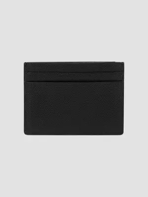 Saint Laurent Grain Leather Card Case - Black