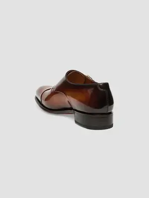 Santoni Ira Double Monk Strap Leather Dress Shoes