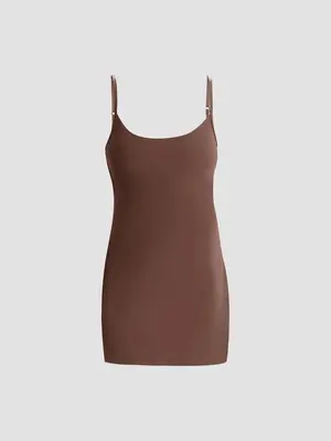 Commando Classic Mini Cami Slip - Mocha