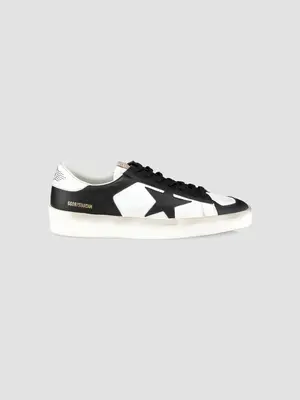 GOLDEN GOOSE Stardan Leather Sneakers - White Black