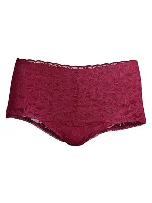 Hanky Panky Women's Retro Lace Briefs - Black  - Cranberry