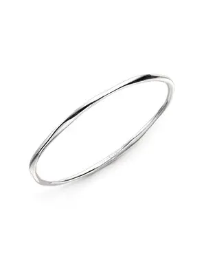 Ippolita Classico Thin Sterling Smooth Squiggle Bangle Bracelet - Silver