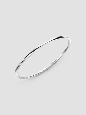 Ippolita Classico Thin Sterling Smooth Squiggle Bangle Bracelet - Silver