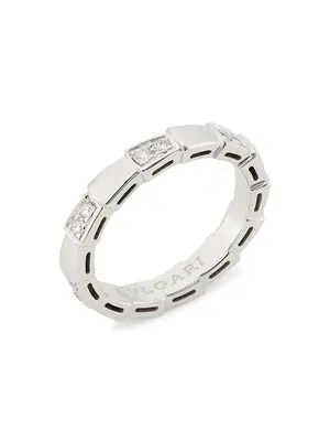BVLGARI Serpenti Viper 18k & Pavè Diamond Ring