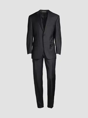 Canali Wool Two-button Suit - Navy