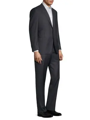 Canali Wool Two-button Suit - Navy