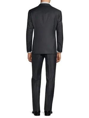 Canali Wool Two-button Suit - Navy