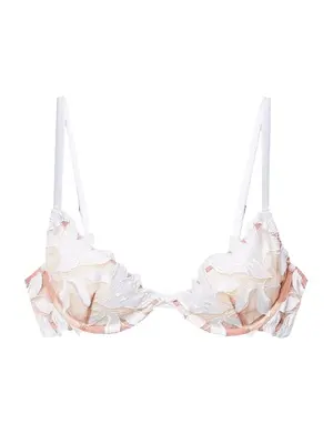 FLEUR DU MAL Lace Plunge Demi Bra - Ivory