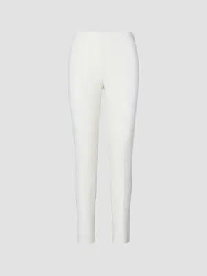 Ralph Lauren Alandra Stretch Wool Pants Cream