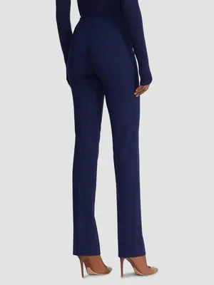 Ralph Lauren Alandra Stretch Wool Pants - Navy