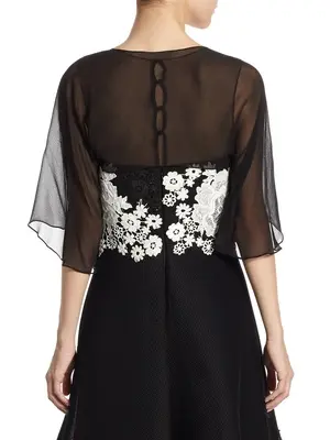 Rickie Freeman For Teri Jon Chiffon Shrug