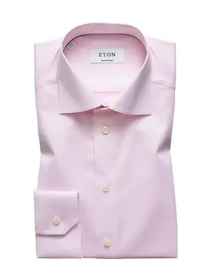 Eton Contemporary-fit Twill Dress Shirt Pink