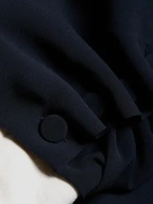 Cinq À Sept Khloe Hooded Blazer - Navy Ivory
