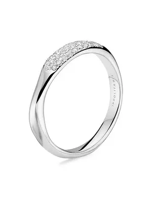 Ippolita Stardust Sterling & Diamond Squiggle Ring - Silver