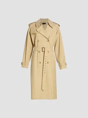NILI LOTAN Tanner Trench Coat - Khaki